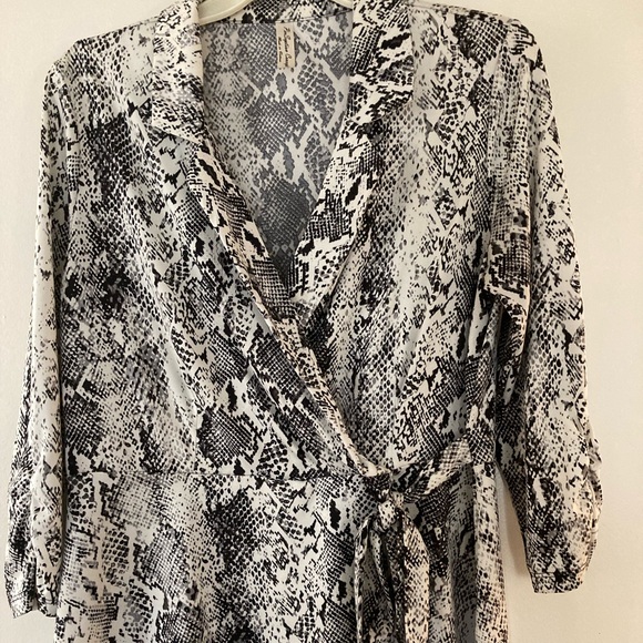 Tops | Perseption Concept Surplus Python Print Top | Poshmark